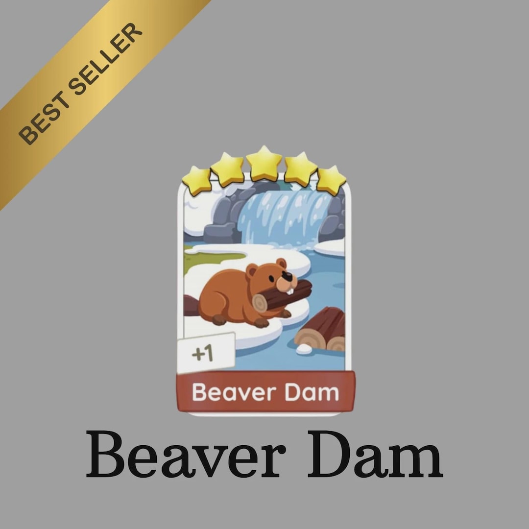 Beaver Dam Set 20 Monopoly Go Stickers 5 Star Album ( Fast Delivery ...