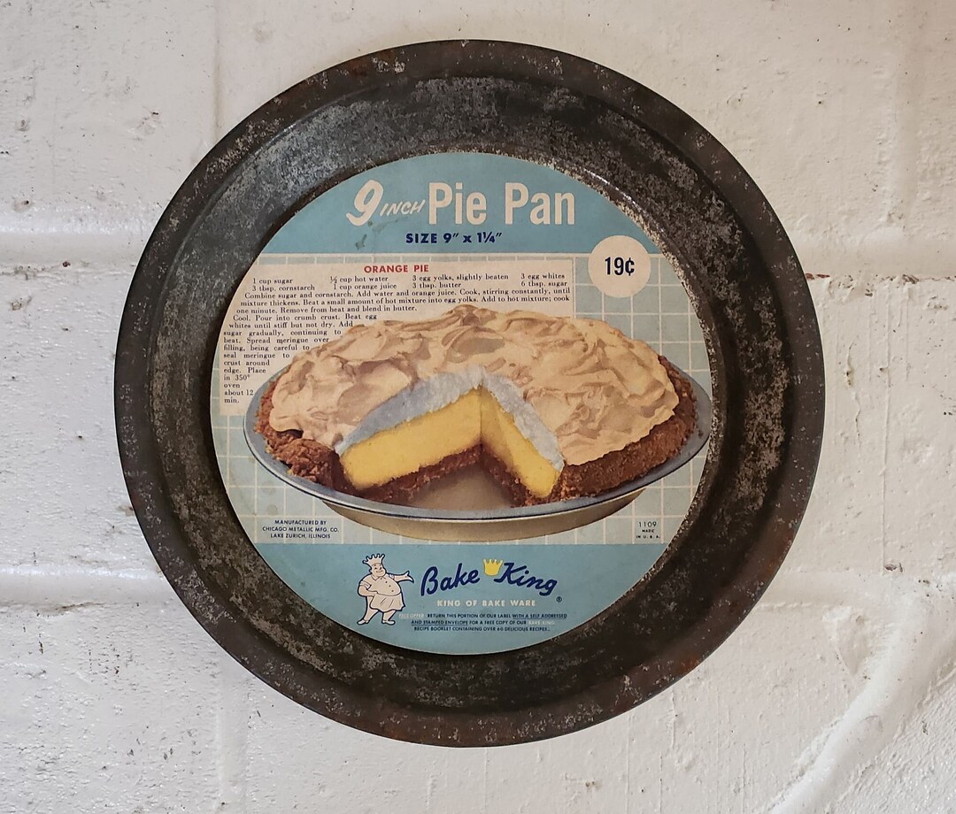 Vintage Bake King Pie Pan Pie Tin - Etsy