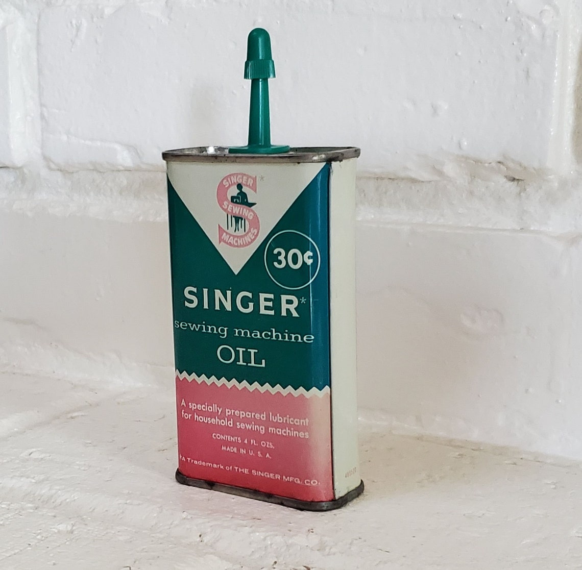 Vintage Singer Sewing Machine Oil Can - Etsy
