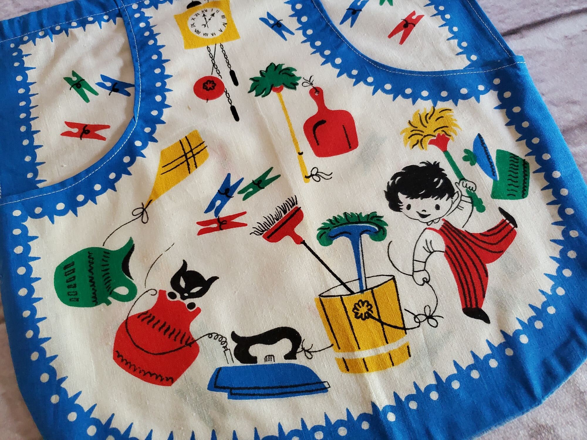 Vintage Kid's Apron Child's Apron - Etsy
