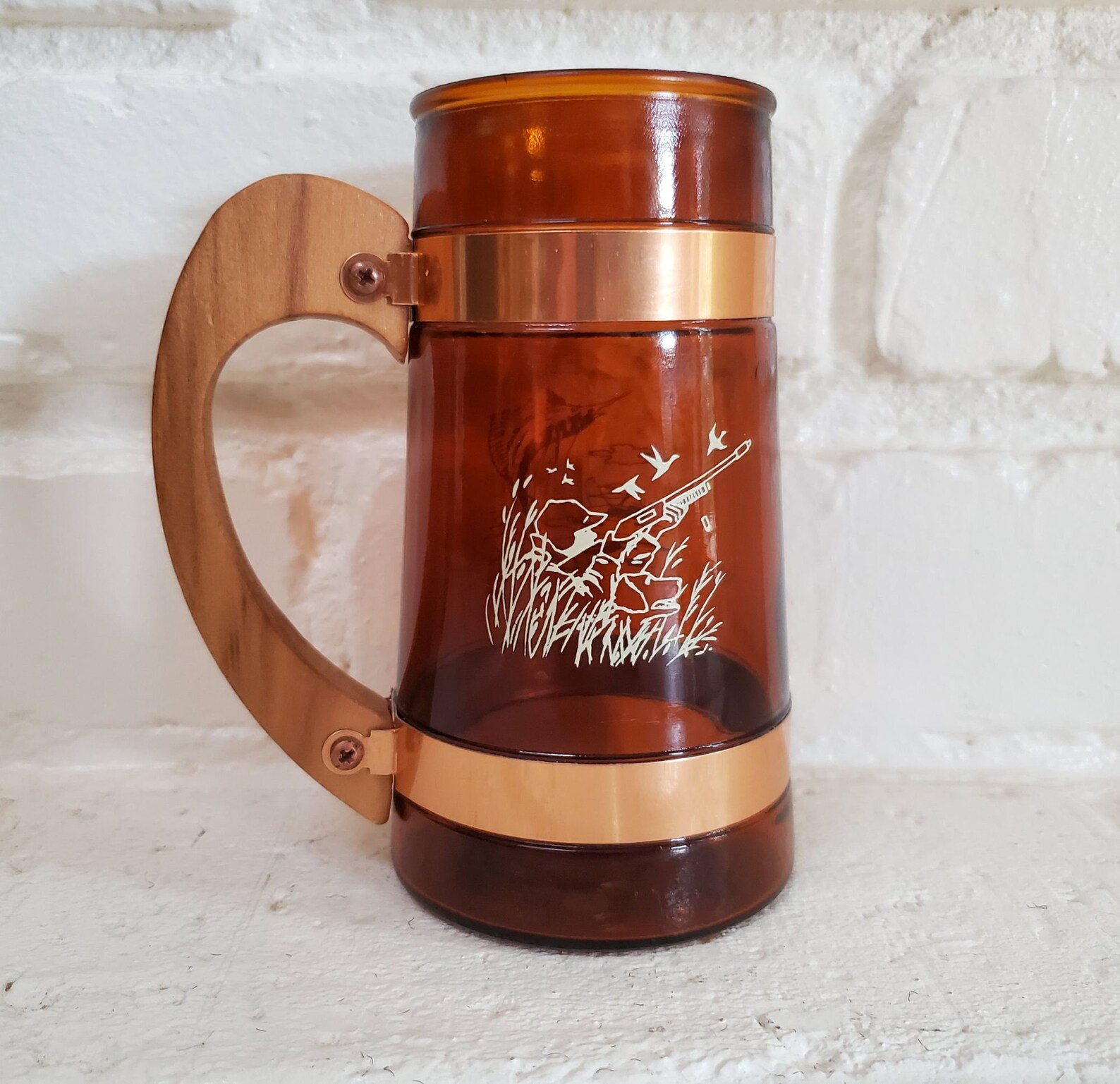 Siesta Ware Sports Themed Amber Glass Mugs Set of 4 - Etsy