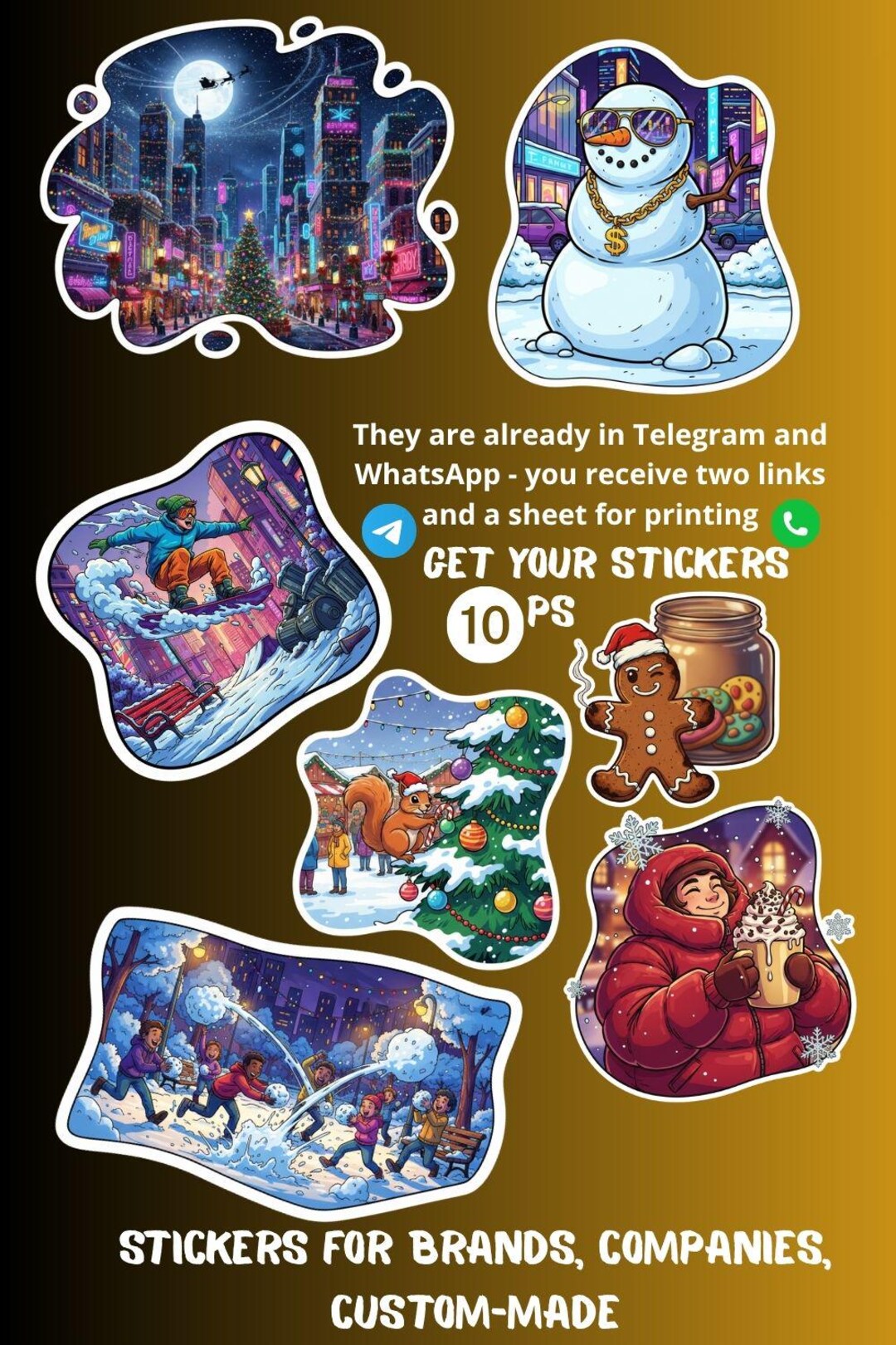 Telegram (instant!), Whatsapp (easy Import or Forward)winter Holidays ...