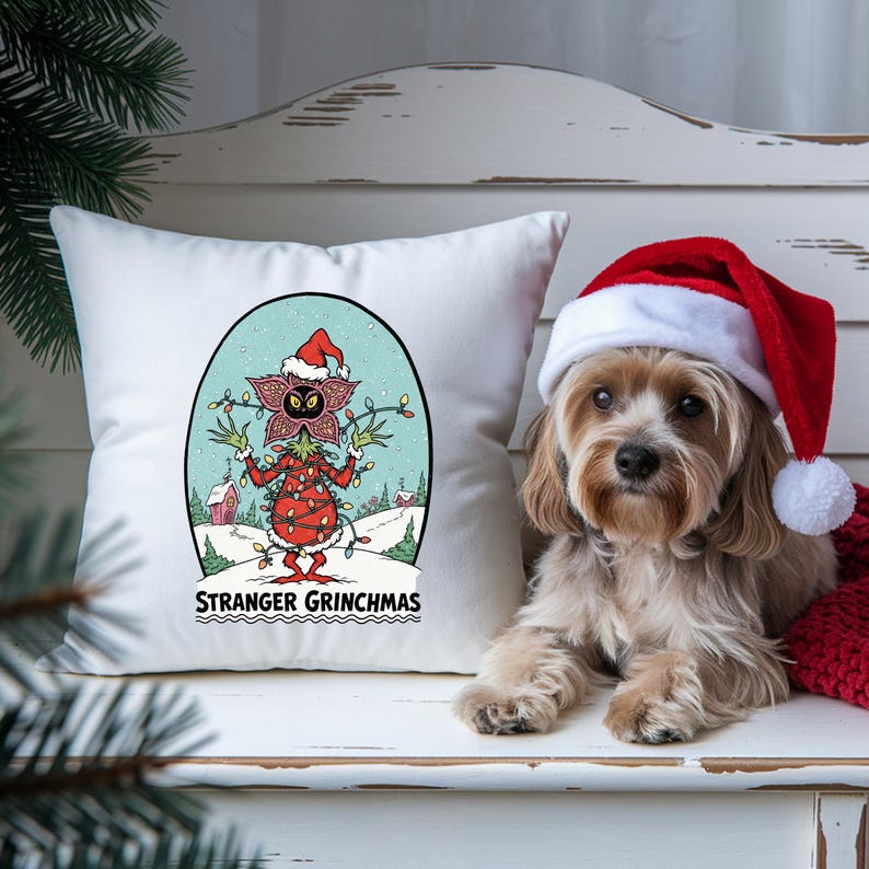 Stranger Grinchmas PNG, Retro Christmas Show Character PNG, Vintage ...