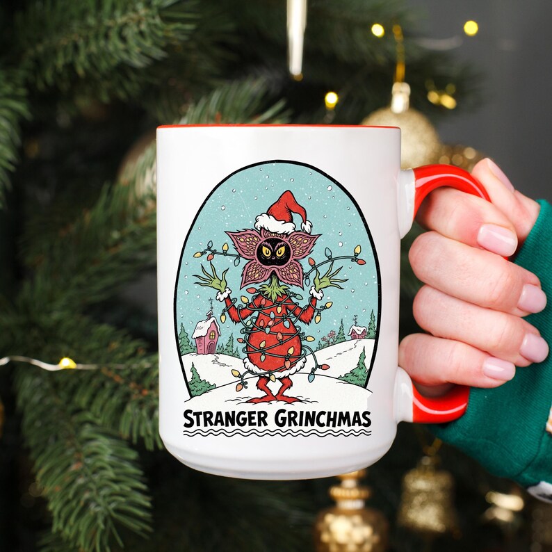 Stranger Grinchmas PNG, Retro Christmas Show Character PNG, Vintage ...
