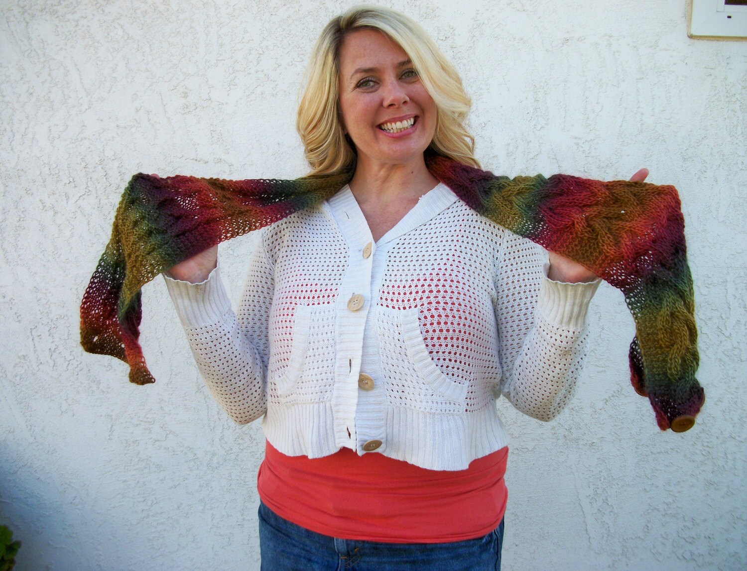 PDF Knitting Pattern: Autumn Waves Cabled Cowl-scarf. Circle - Etsy