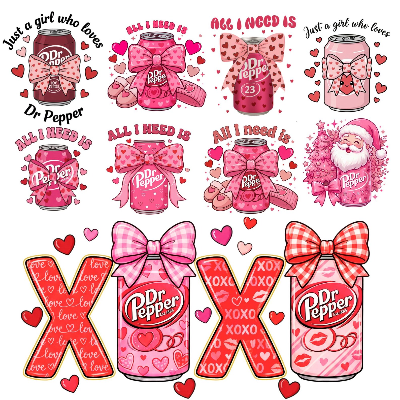 Valentine Soda Png, Retro Soda Can Digital Download, Cute Valentine Day ...