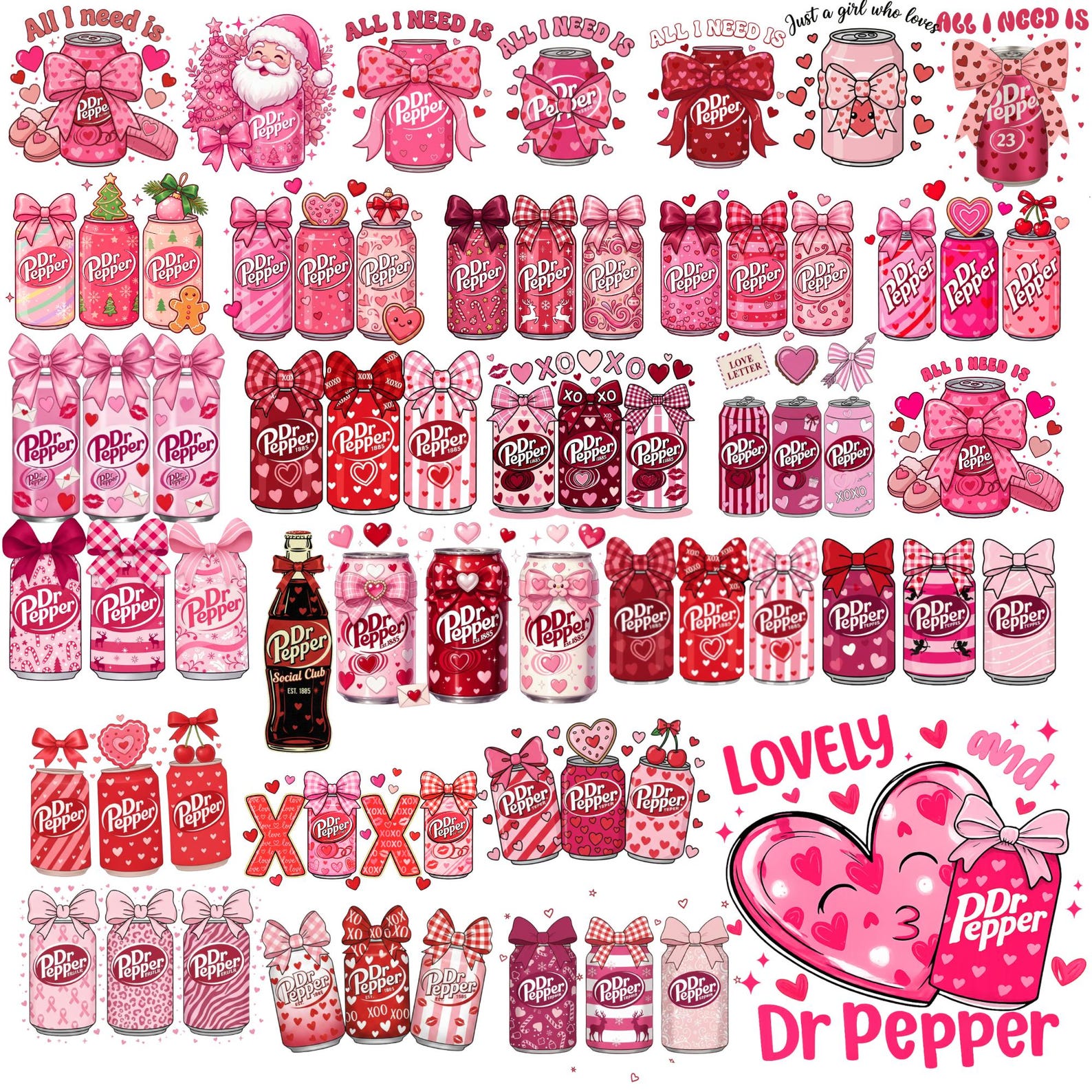 Valentine Soda Png, Retro Soda Can Digital Download, Cute Valentine Day ...