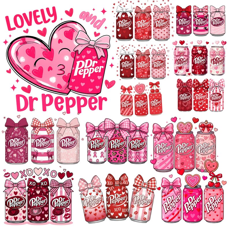 Valentine Soda Png, Retro Soda Can Digital Download, Cute Valentine Day ...