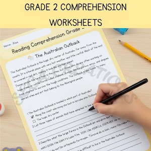 Grade 2 Reading Comprehension Usa - Etsy