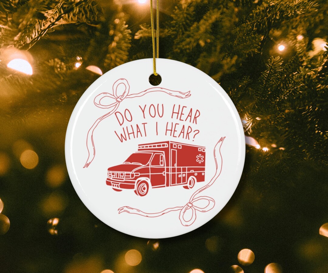 EMT Christmas Ornament, Ambulance Humor, First Responder Holiday Decor ...