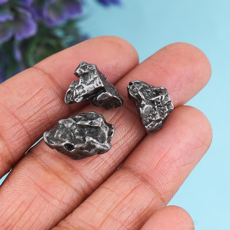 Natural Meteorite Rough Natural Nickel Iron Crystal 3 Pcs 12-15 MM - Etsy