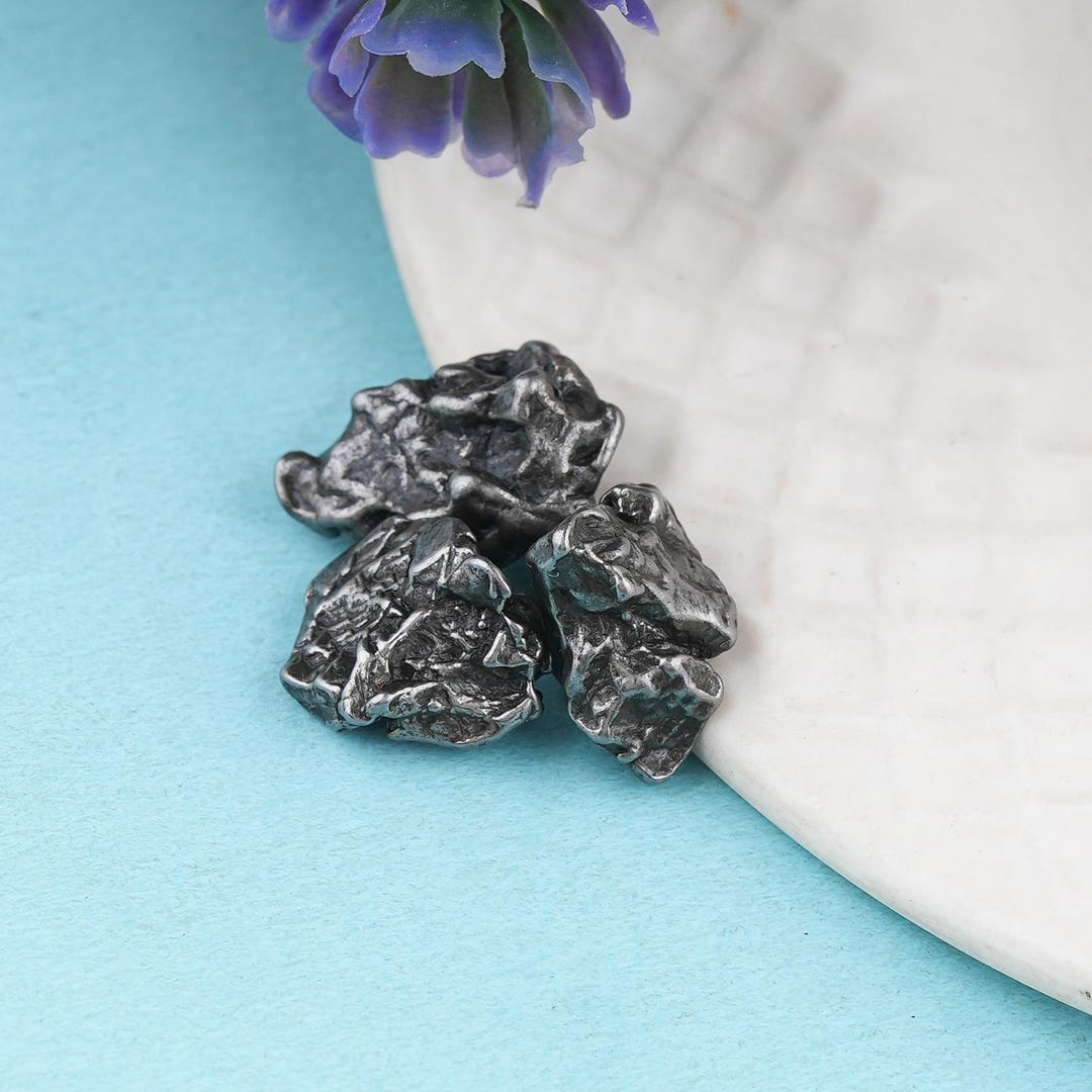 Natural Meteorite Rough Natural Nickel Iron Crystal 3 Pcs 12-15 MM - Etsy