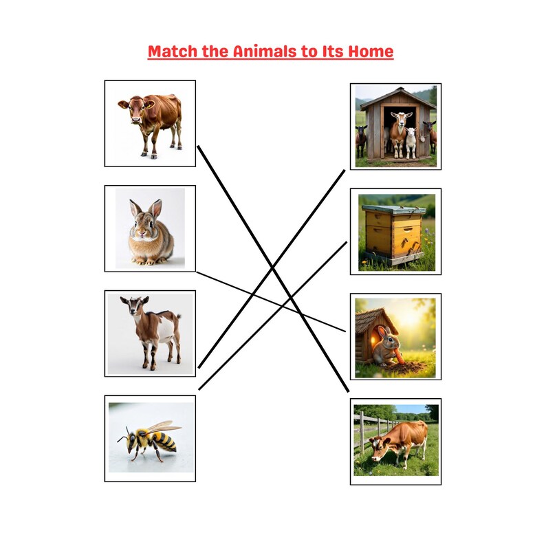 Animal Shadow Matching Game | Printable Preschool Activity | Early ...