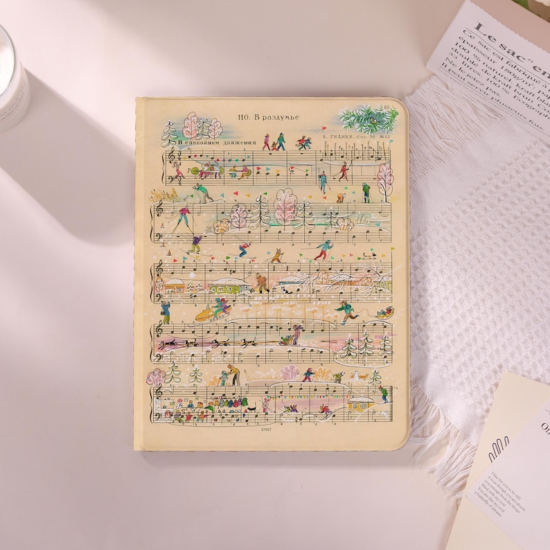 Vintage Sheet Music New iPad Case for iPad Air M4 2026, A16 2025, iPad ...