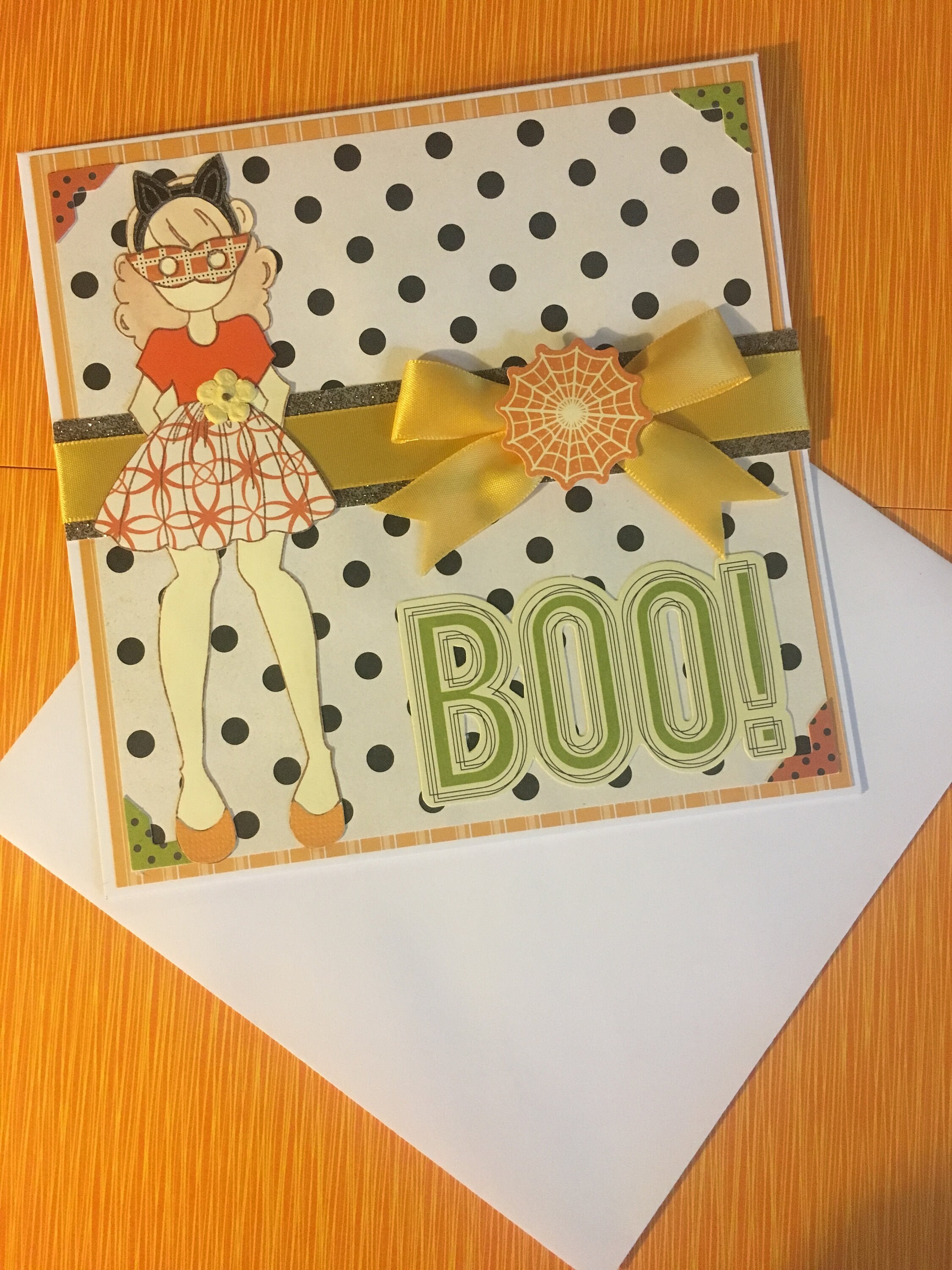 Boo Halloween Card - Etsy