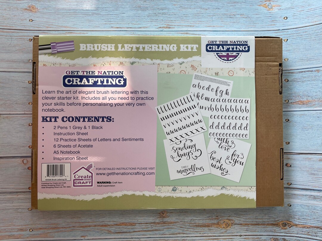 Brush Lettering Kit - Etsy