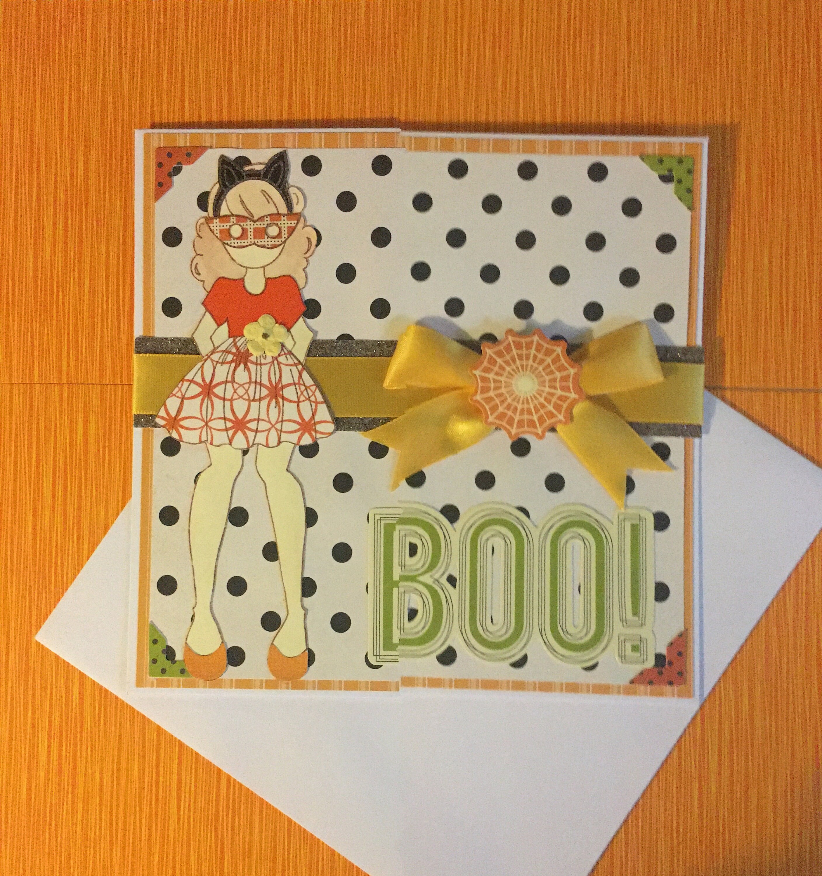 Boo Halloween Card - Etsy