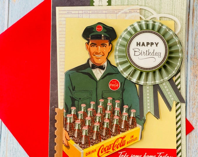 Coca Cola Birthday Card - Etsy