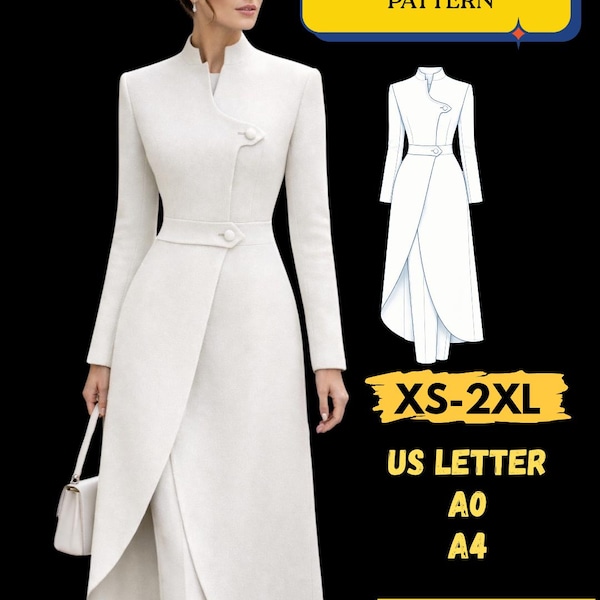 Asymmetrical Coat - Etsy