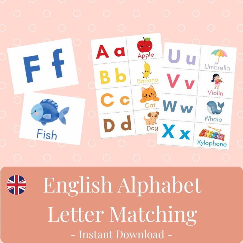 Alphabet Letter Matching Puzzle | A–Z Printable | Preschool Literacy ...