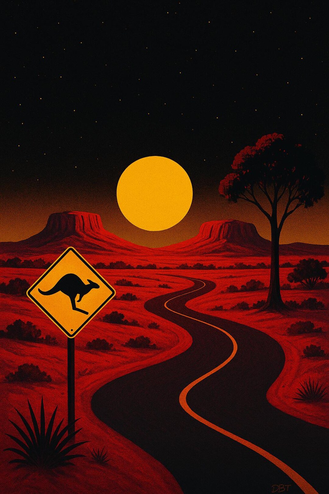 Australian Outback Indigenous Flag Inspired Digital Artwork Download - Etsy