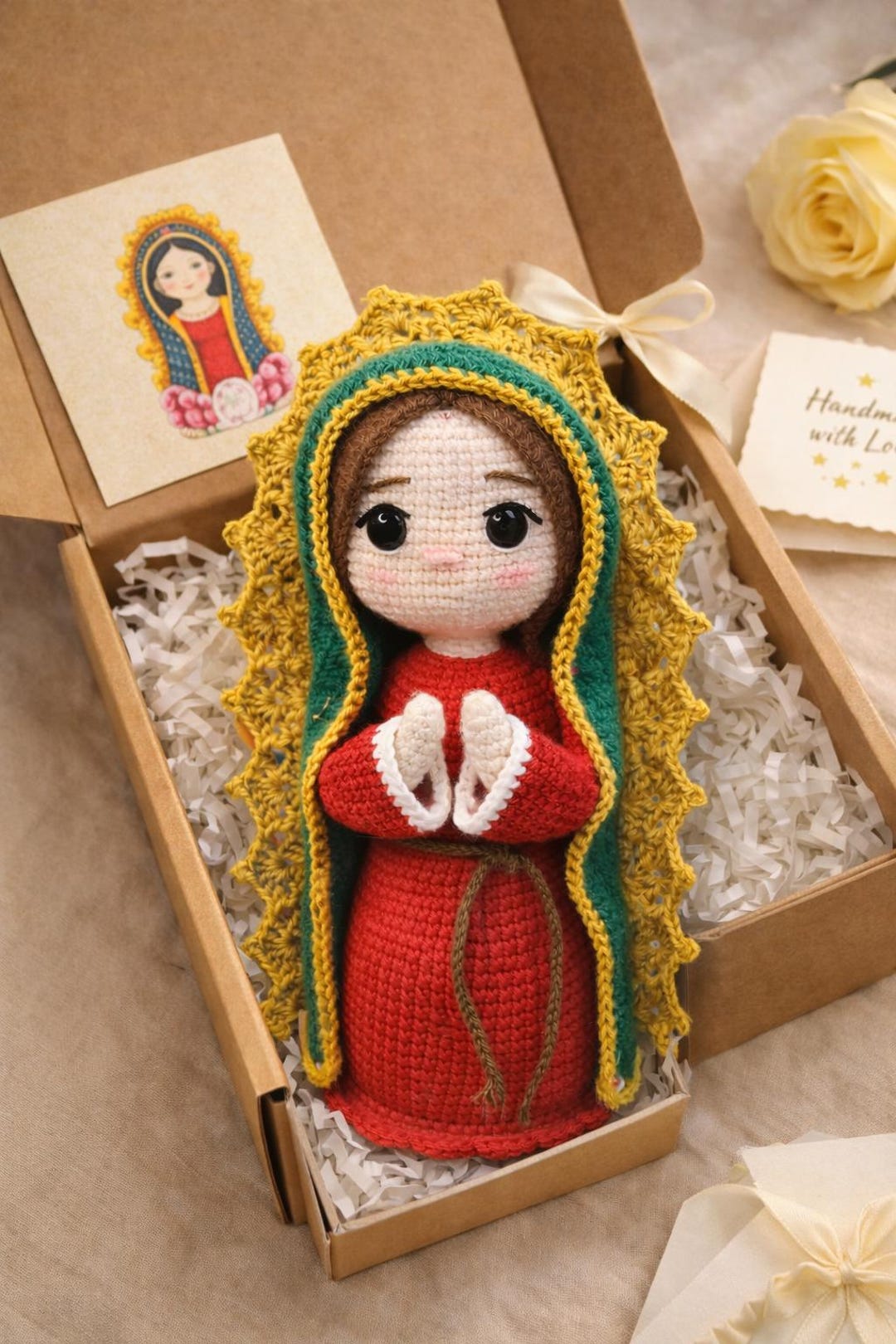 Handmade Virgin Mary Crochet – Our Lady of Guadalupe, Catholic Faith ...