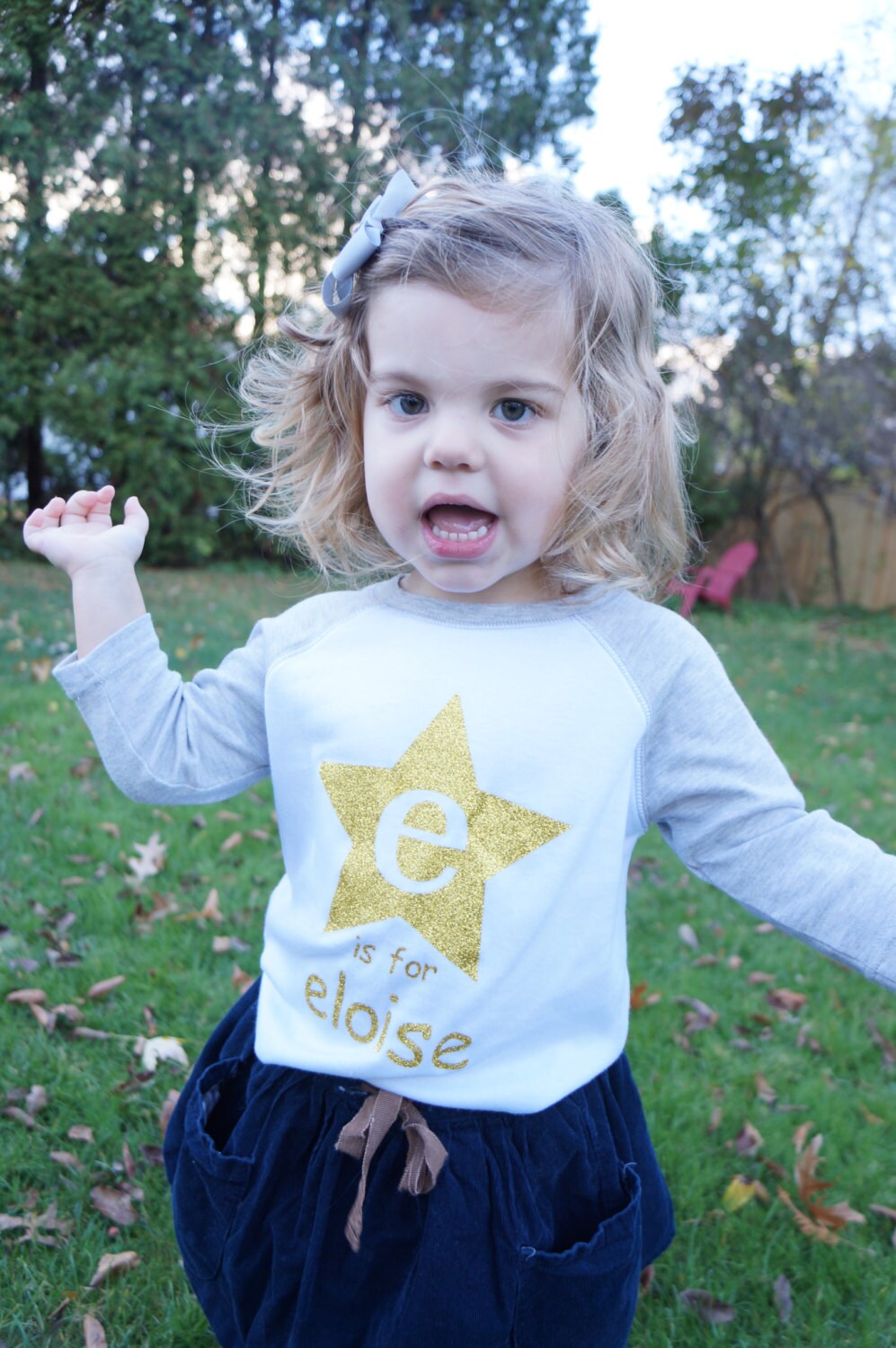 Personalized E is for Eloise Star Tee Shirt and Bodysuit - Etsy