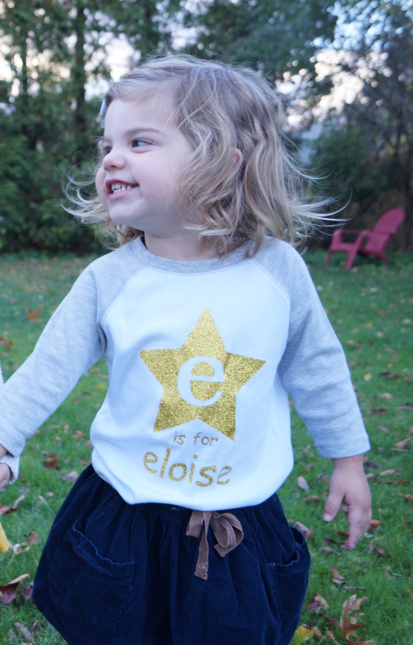 Personalized E is for Eloise Star Tee Shirt and Bodysuit - Etsy
