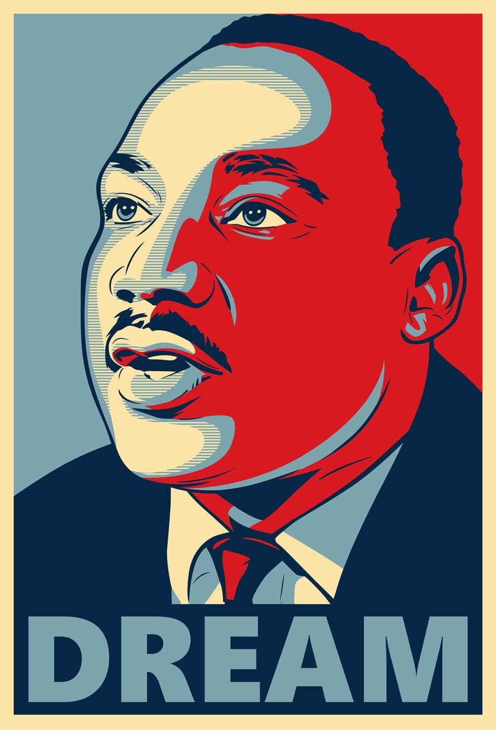 Martin Luther King Jr Poster Dream Decor Black History Wall Art sold by ...
