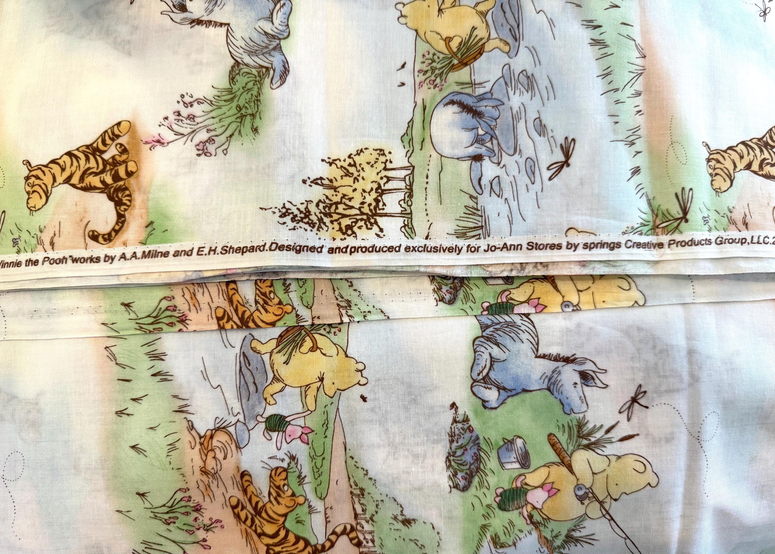 Winnie the Pooh Scenic Fishing Cotton Fabric Fat Quarter HTF - Etsy