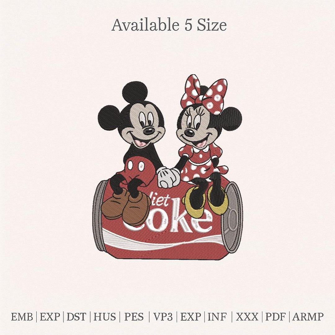Cute Cartoon Mouse Couple Embroidery Design, Romantic Animal Couple ...