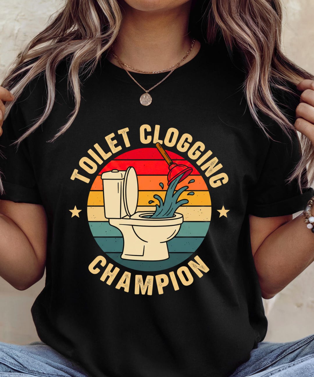 Funny Toilet Clogging Champion Bathroom Humor PNG: Plumber Humor ...