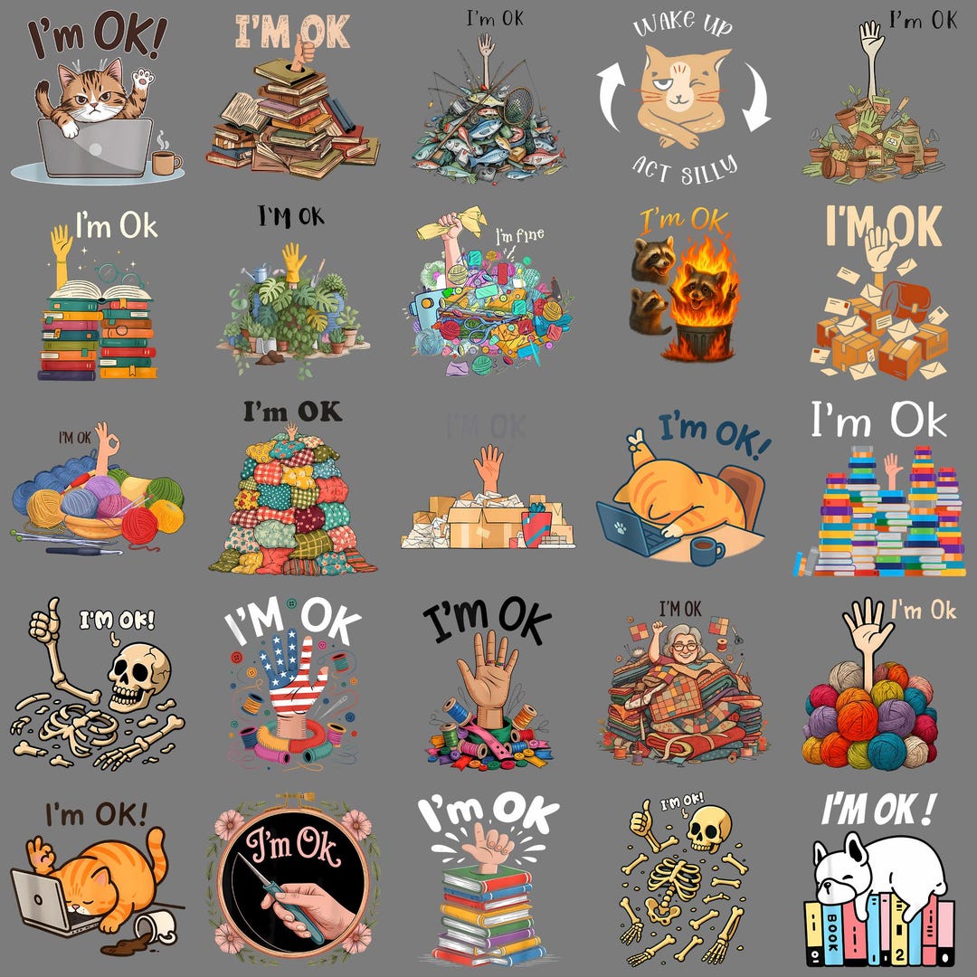 I'm Ok Humorous PNG – Funny Sarcastic Quote Clipart, Humor Meme ...
