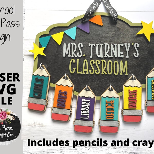 Teacher Hall Pass Svg - Etsy