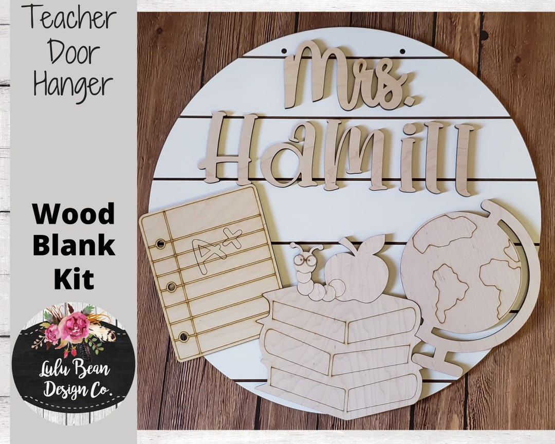 Teacher School Classroom Round Sign Cutout Shapes Door Hanger - Etsy