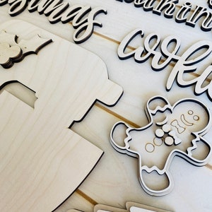 We're Probably in Here Baking Christmas Cookies Door Hanger SVG Laser ...