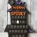 Countdown to Spooky Halloween Calendar Ghost SVG Laser File Wood ...