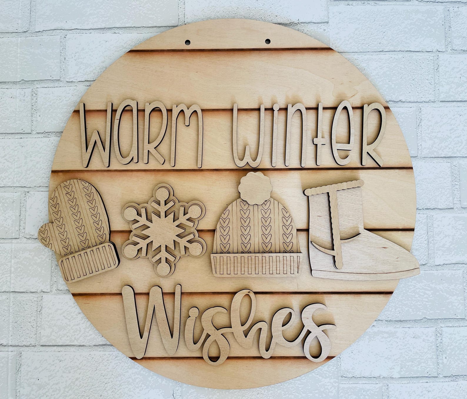 Wood Blank Kits Discount Monday Sale Round Door Hanger Sign Cutout ...