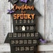 Countdown to Spooky Halloween Calendar Ghost SVG Laser File Wood ...