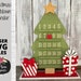 Countdown to Christmas Tree Presents Calendar SVG Laser File Wood ...