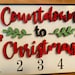 Countdown to Christmas Calendar Wreath SVG Laser File Wood Digital ...