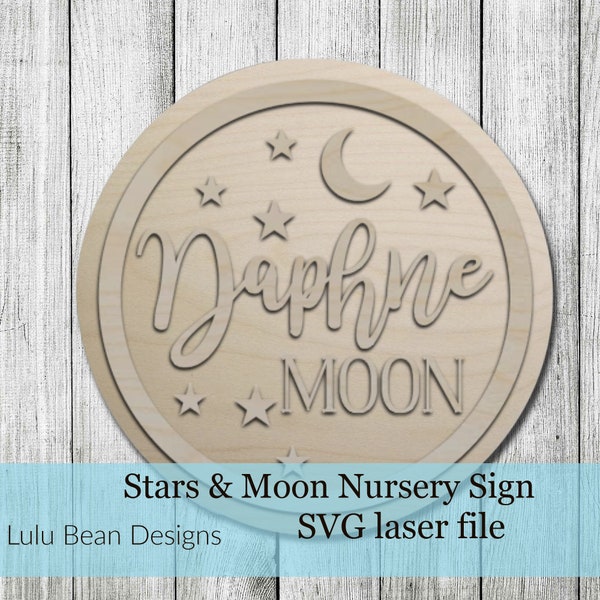 Moon Name Sign - Etsy