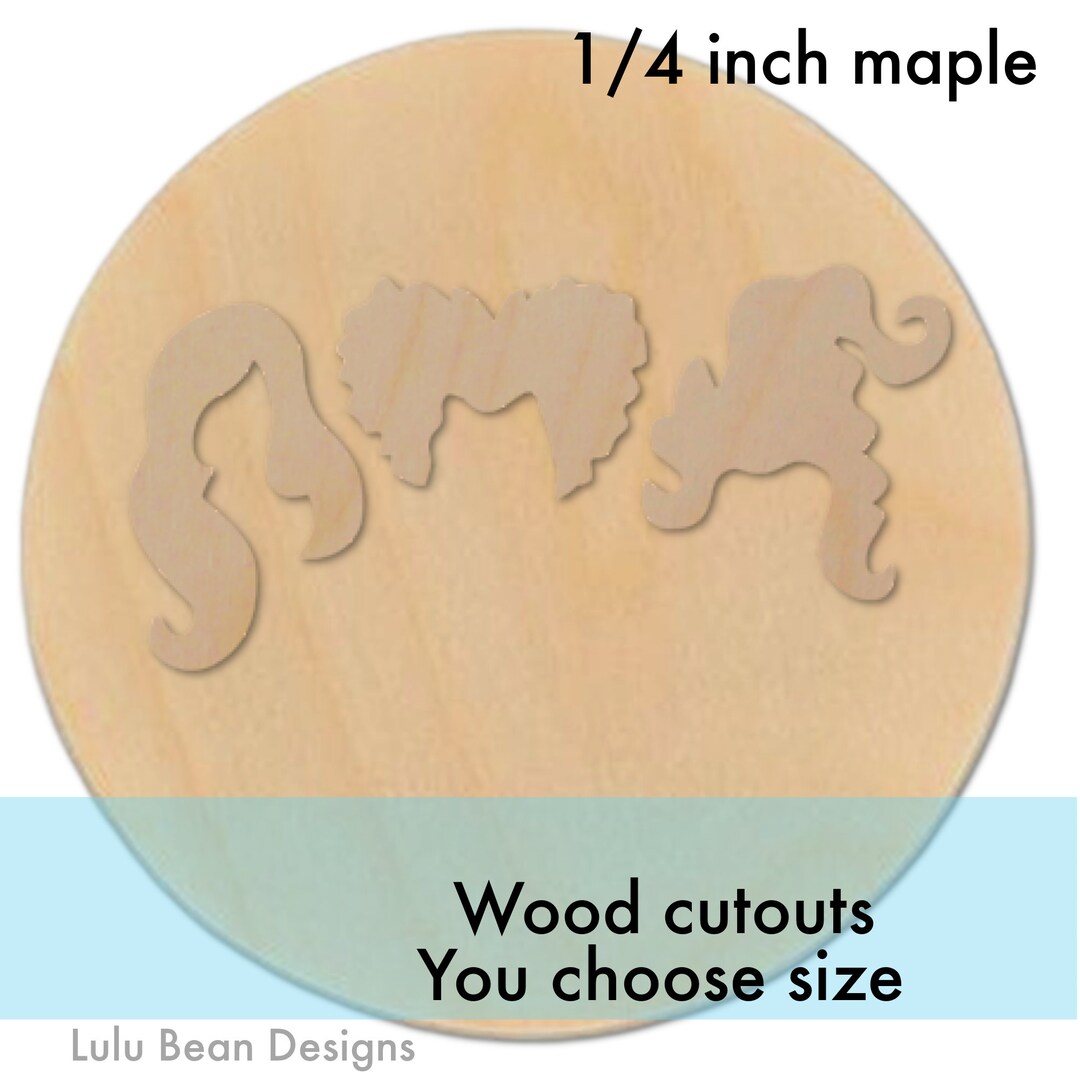 Hocus Pocus Inspired DIY Hair Cutouts Only Round Sign Shapes ...