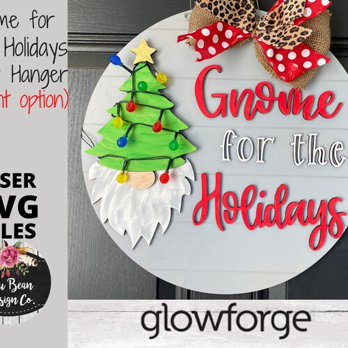 Christmas Tree Hat Gnome Door Hanger SVG Laser File Gnome for - Etsy Christmas Tree Hat Gnome Door Hanger SVG Laser File Gnome for - Etsy