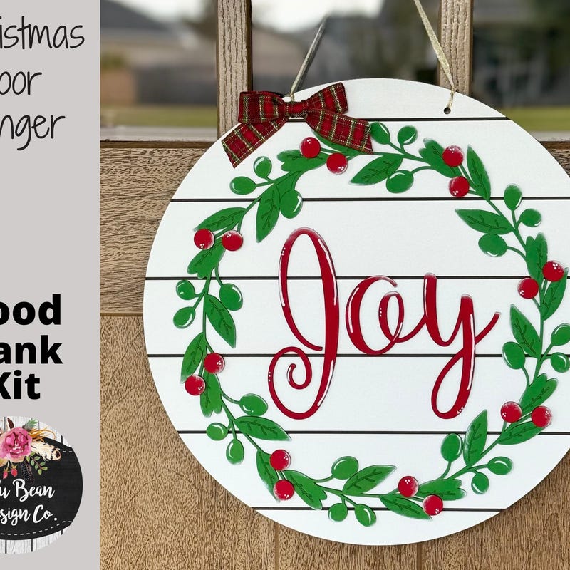 Wood Round Sign Christmas - Etsy