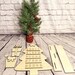 Countdown to Christmas Tree Presents Calendar SVG Laser File Wood ...