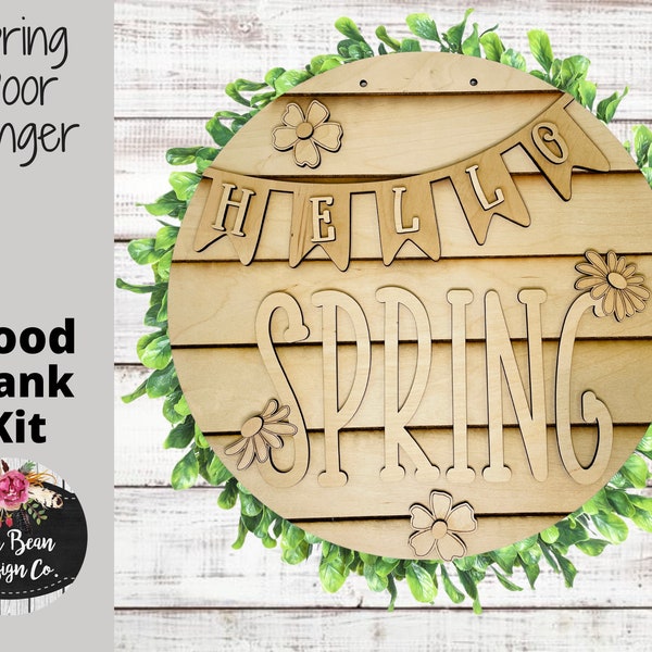 Hello Spring Door Hanger - Etsy