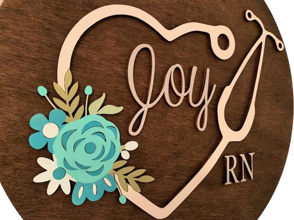 Nurse Medical Stethoscope Sign Digital Cut File Laser Wood - Etsy