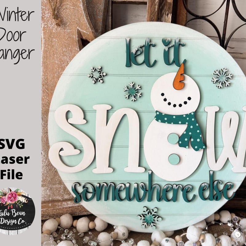 Let It Snow Sign - Etsy