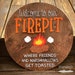 Welcome to Our Fire Pit Sign SVG File Round Wood Glowforge Laser ...